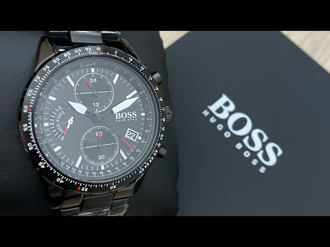 Hugo Boss Pilot Edition Chronograph Men’s Watch 1513854 (Unboxing ...