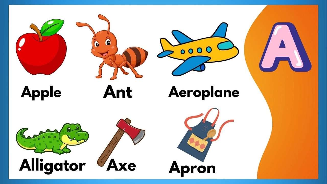 A to Z Alphabet for Kids | ABC For Kids | Learn Letters with Objects ...