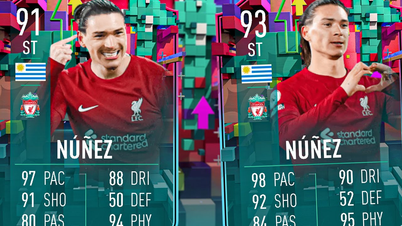 รีวิว 91/93 DARWIN NUNEZ LEVEL UP🔋- FIFA 23 ULTIMATE TEAM - YouTube
