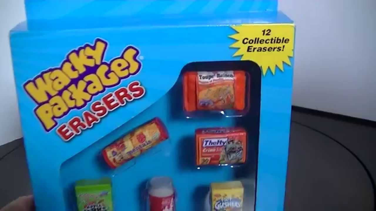 Wacky Packages Erasers Review - YouTube