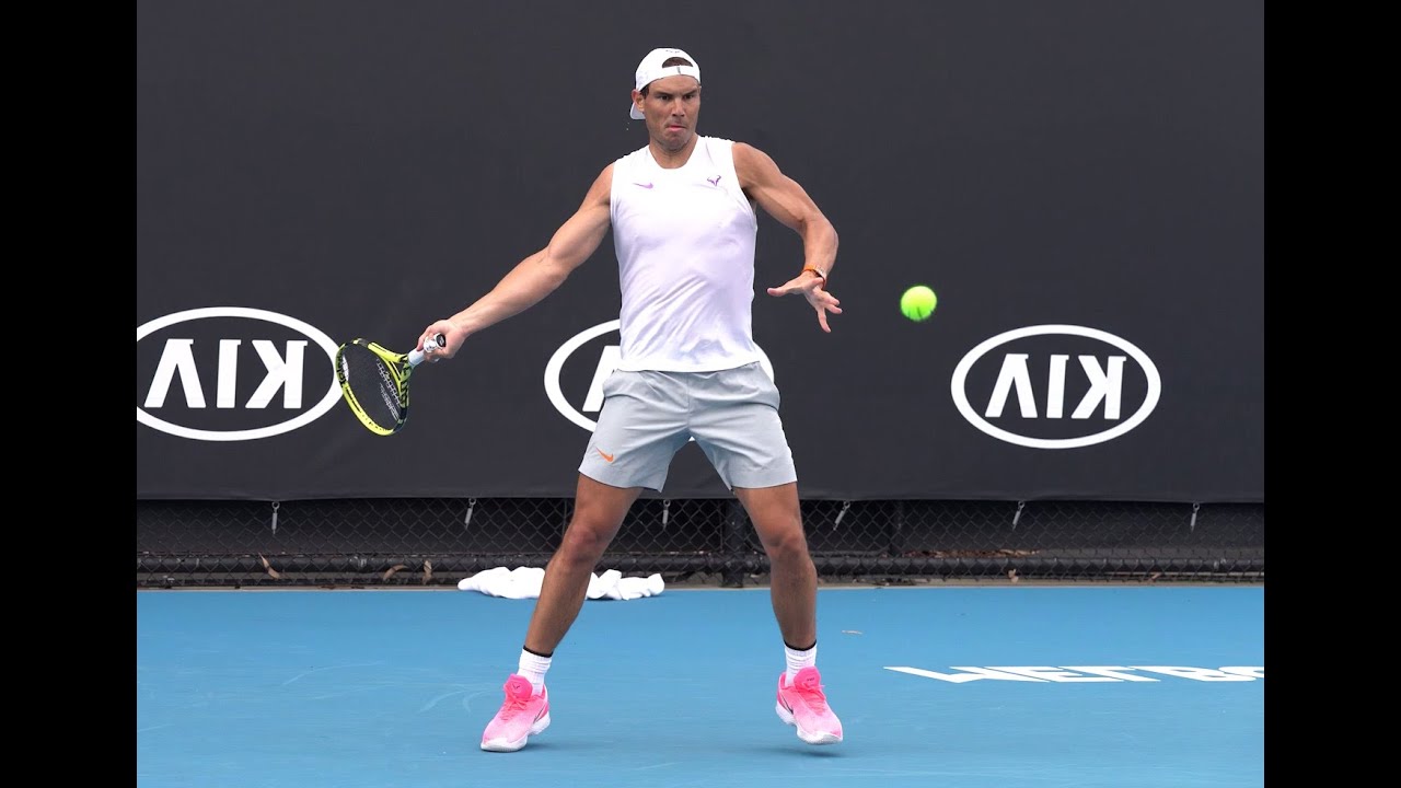 Tennis Footwork - Rafa Nadal - Right Handed. - YouTube