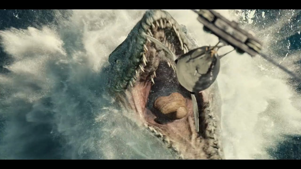 Mosasaurus Feeding Scene - Jurassic World (2015) Movie Clip HD - YouTube
