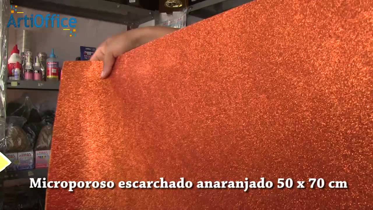 Microporoso escarchado anaranjado 50 x 70 cm - Lima - Perú - YouTube