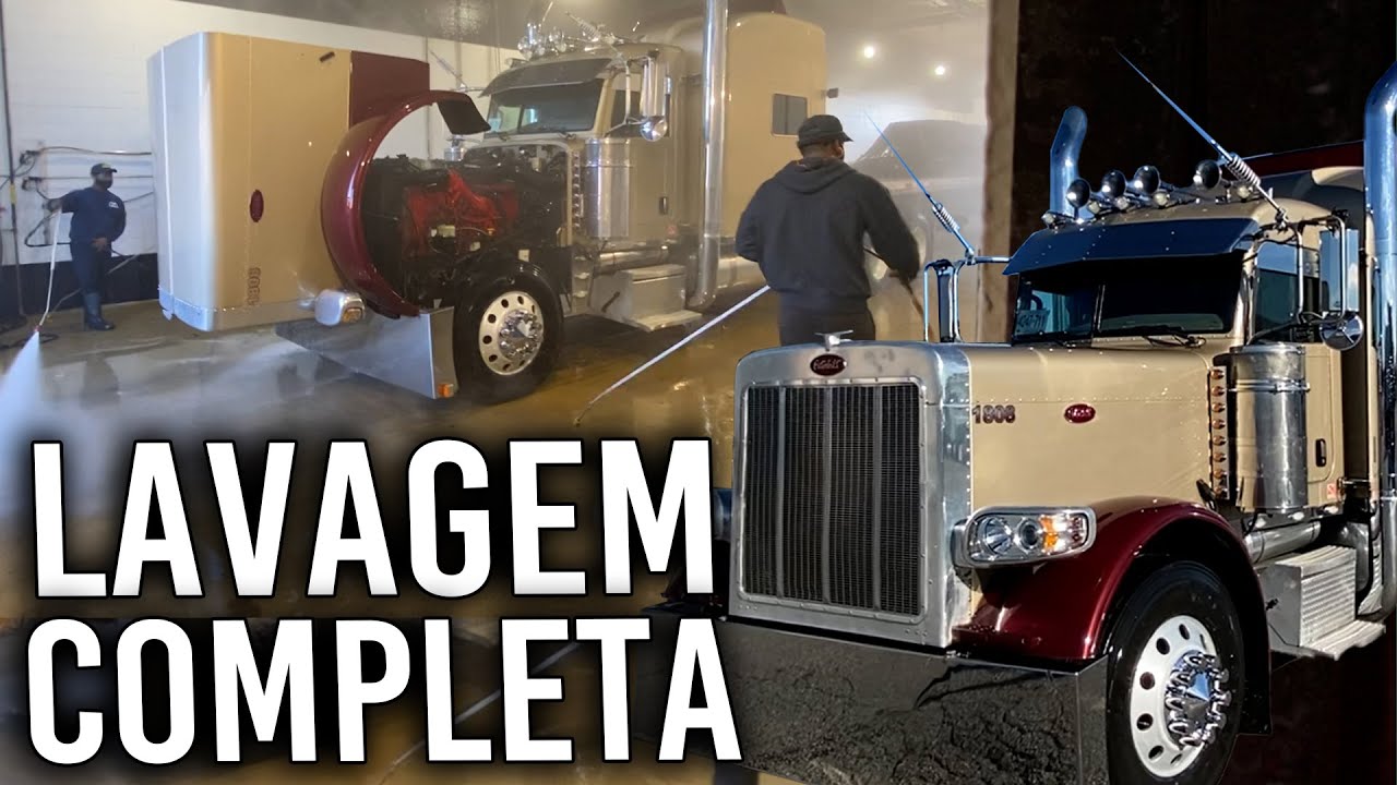PRIMEIRA LAVAGEM COMPLETA NO MEU CAMINHÃO E FUI PARA CASA 🚛🇺🇸 - YouTube