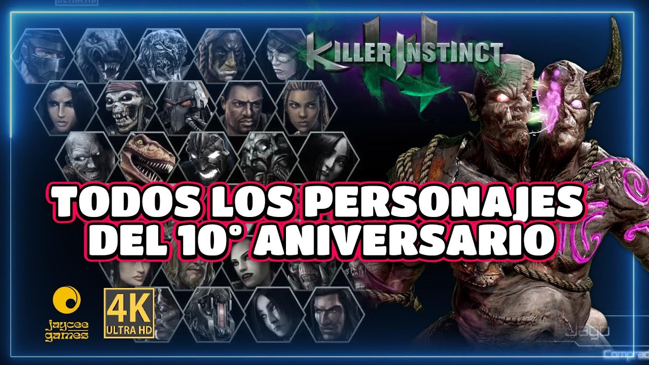 💀 TODOS LOS PERSONAJES DE KILLER INSTINCT 10° ANIVERSARIO • SERÁ GRATIS! 💀#killerinstinct - YouTube