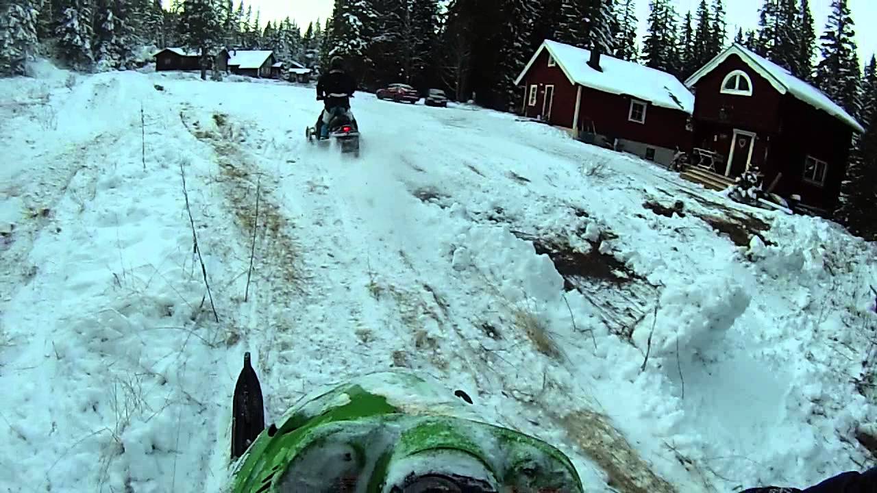 Sledplay in Sälen with too little snow! Ski-doo - YouTube