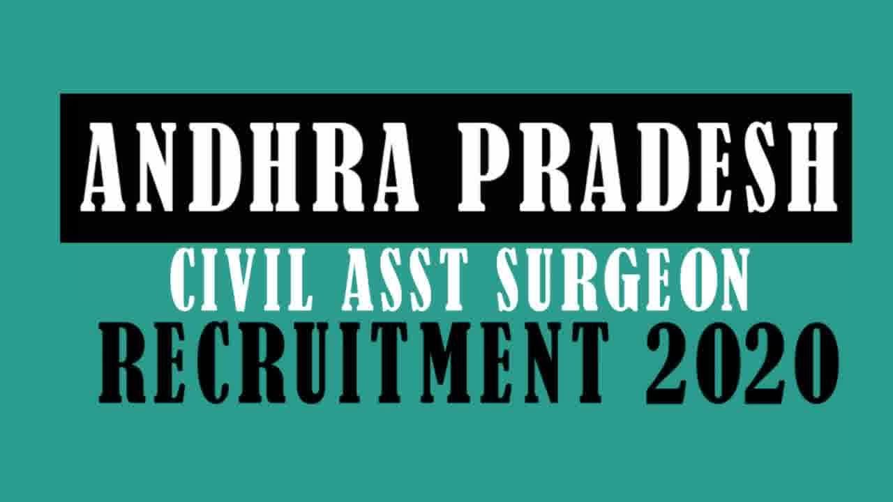 Andhra Pradesh Asst Civil Surgeon Recruitment 2020 | AP Health ...