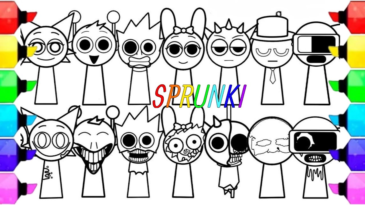 Incredibox Sprunki - Coloring Pages New / How to Original Color Sprunki ...