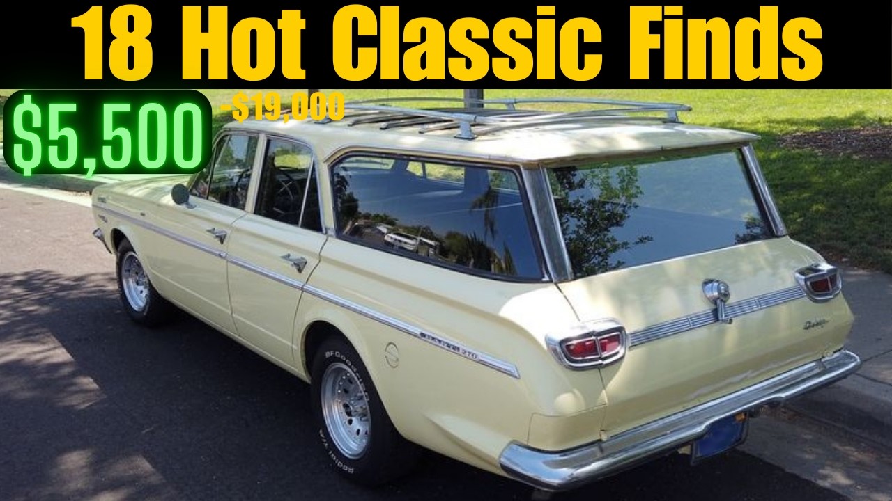Classic Cars at Bargain Prices! 18 Beauties For Sale Under $19,000 ...
