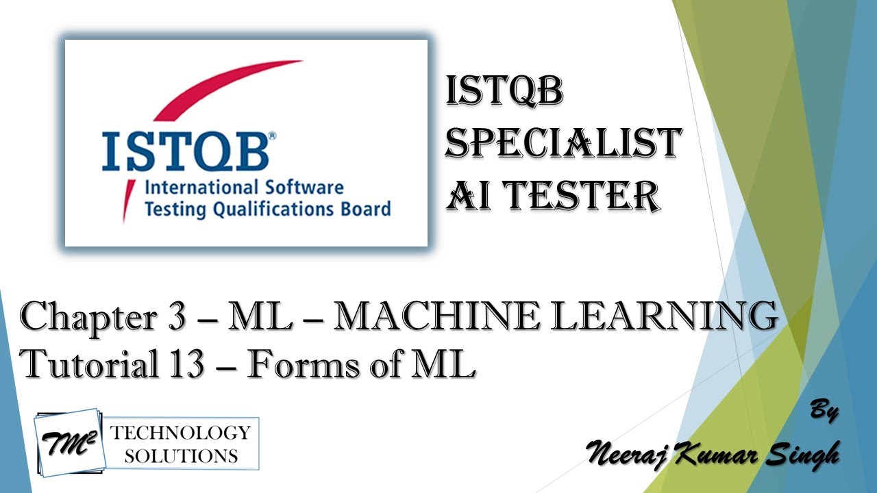 ISTQB AI Tester | Forms of Machine Learning | Supervised Learning ...