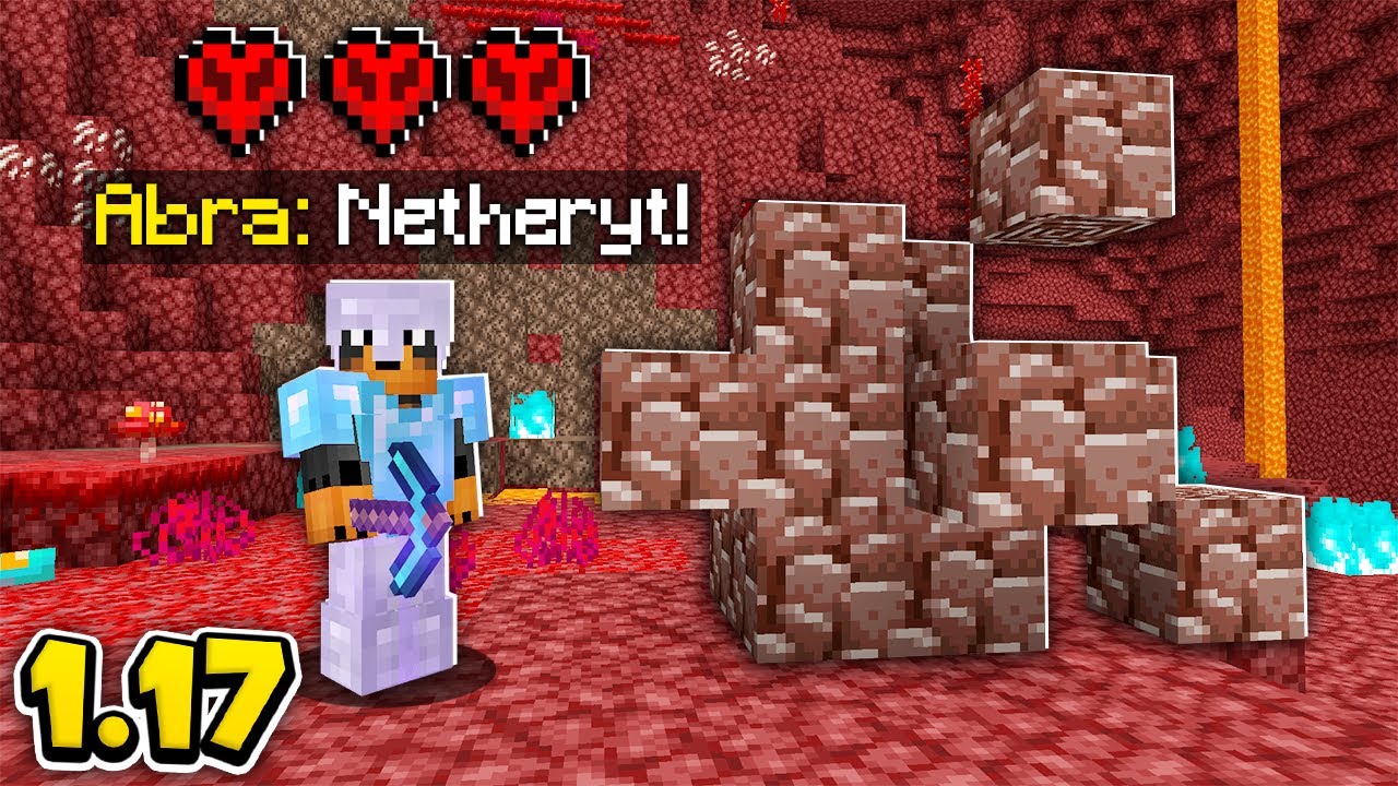 PIERWSZY NETHERYT na HARDCORE w MINECRAFT 1.17! (rekord rudy) - YouTube