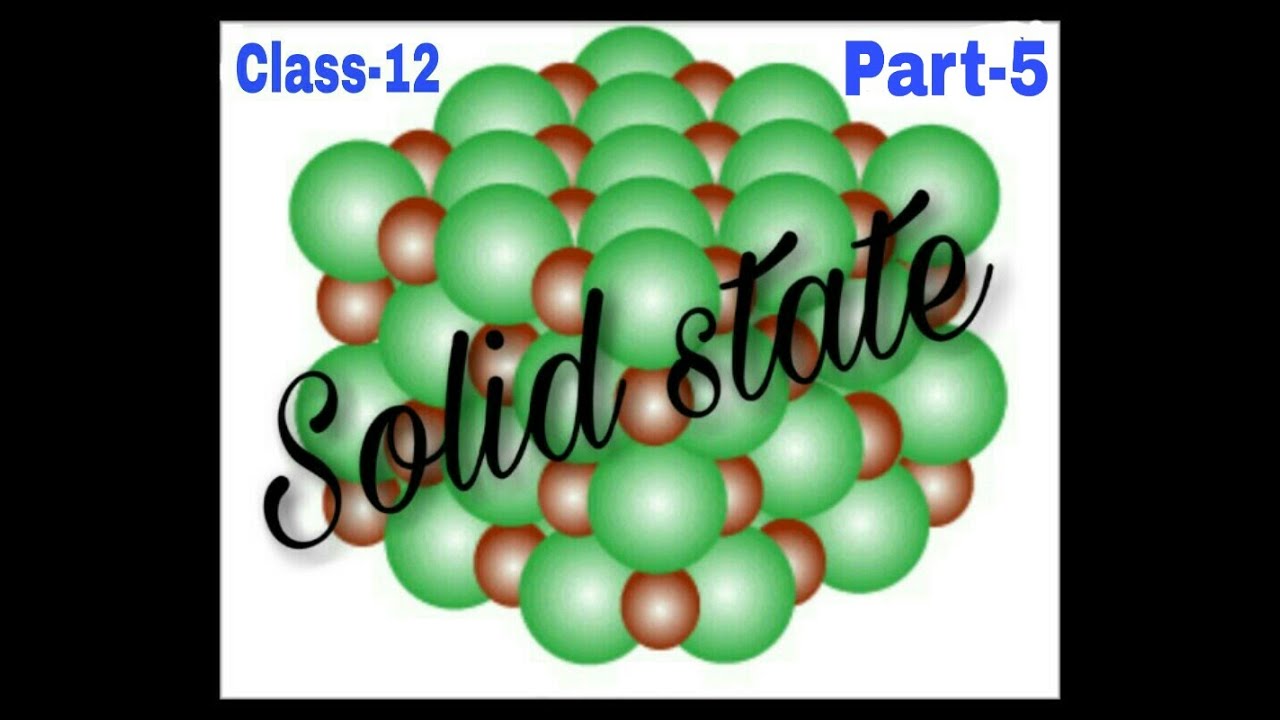 Solid State || Class-12 || Unit-1 || Part-5 - YouTube