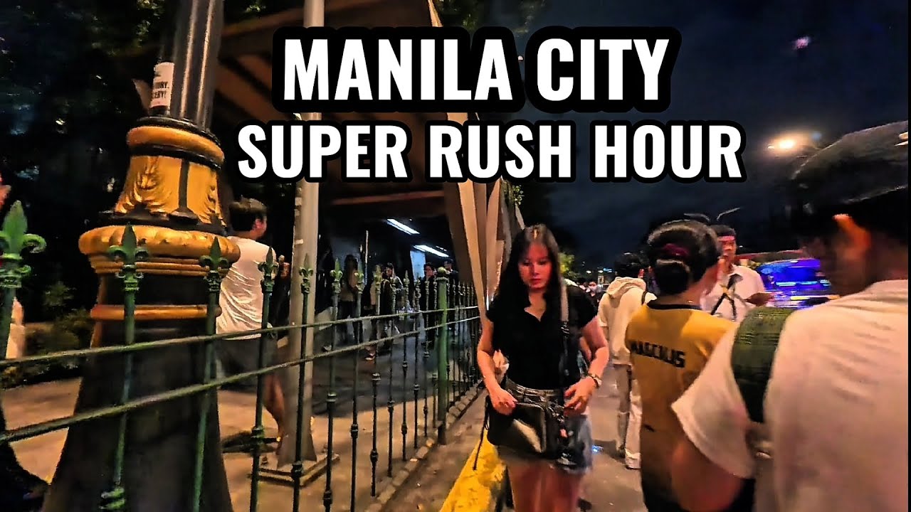 DOWNTOWN MANILA CITY RUSH HOUR - YouTube