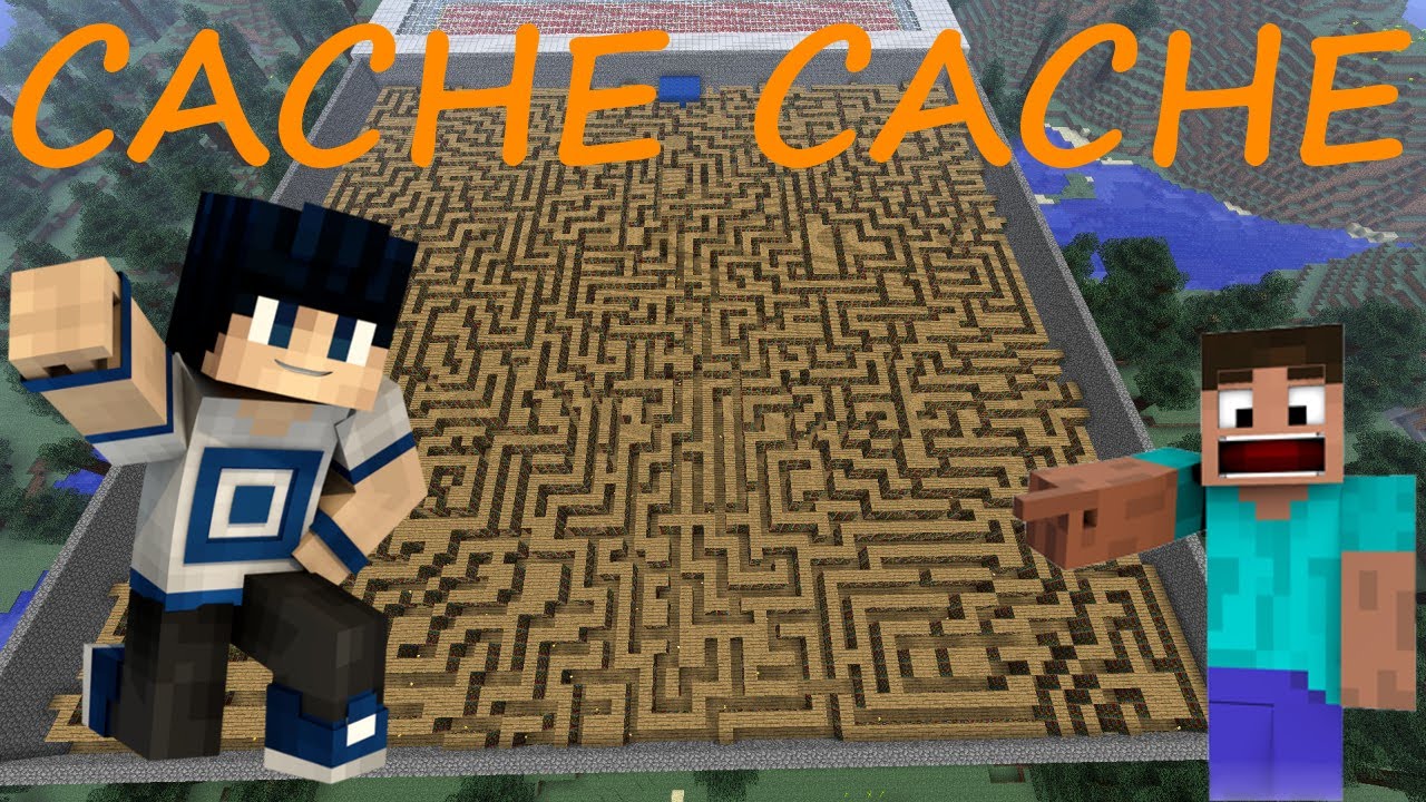CACHE CACHE MINECRAFT MAP LABYRINTHE | JARDIN GEANT PS4 FR - YouTube