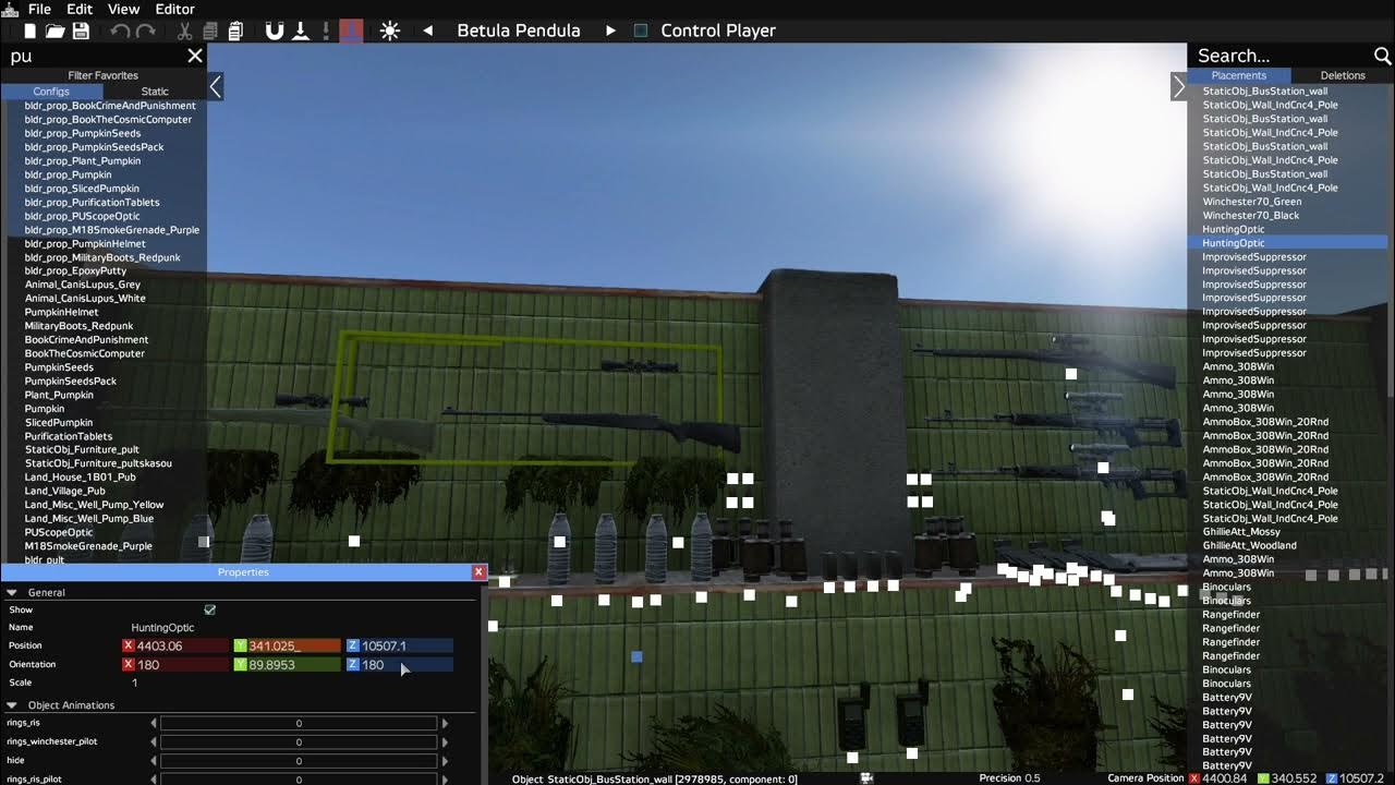 DayZ editor item placement easy mode - YouTube