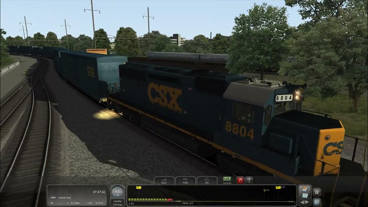 Train Simulator Classic - [Jointed Rail EMD SD40-2] - Yard Work (CSX 8804) - 4K UHD - YouTube