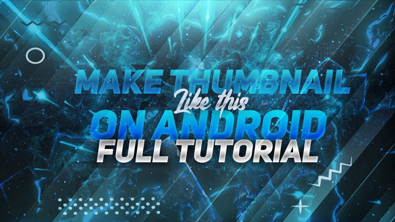 Make Awesome thumbnail on Android|| thumbnail editing tricks||no PS ...