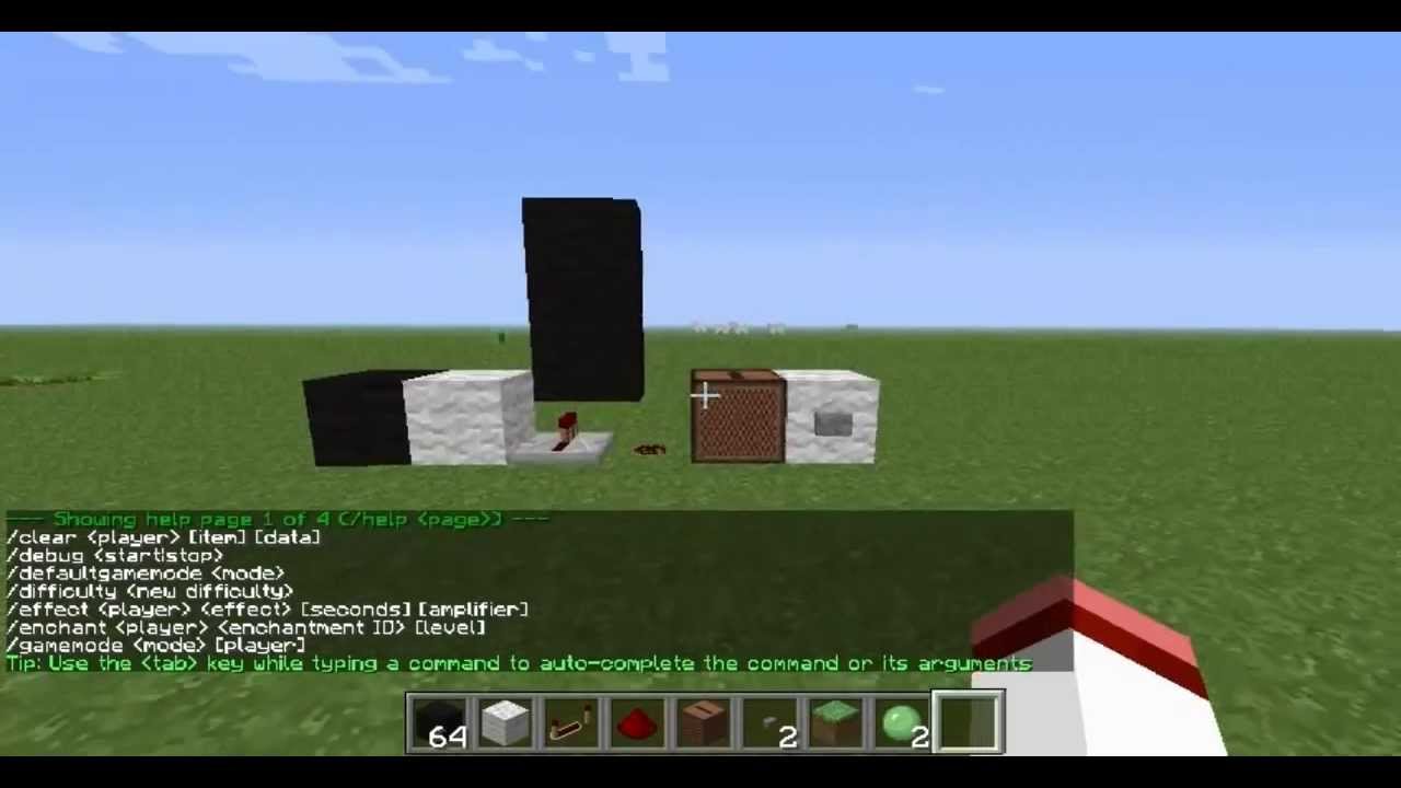 How to Make A Working Tv In Minecraft 1.7.5 No Mods! NO PISTONS! - YouTube