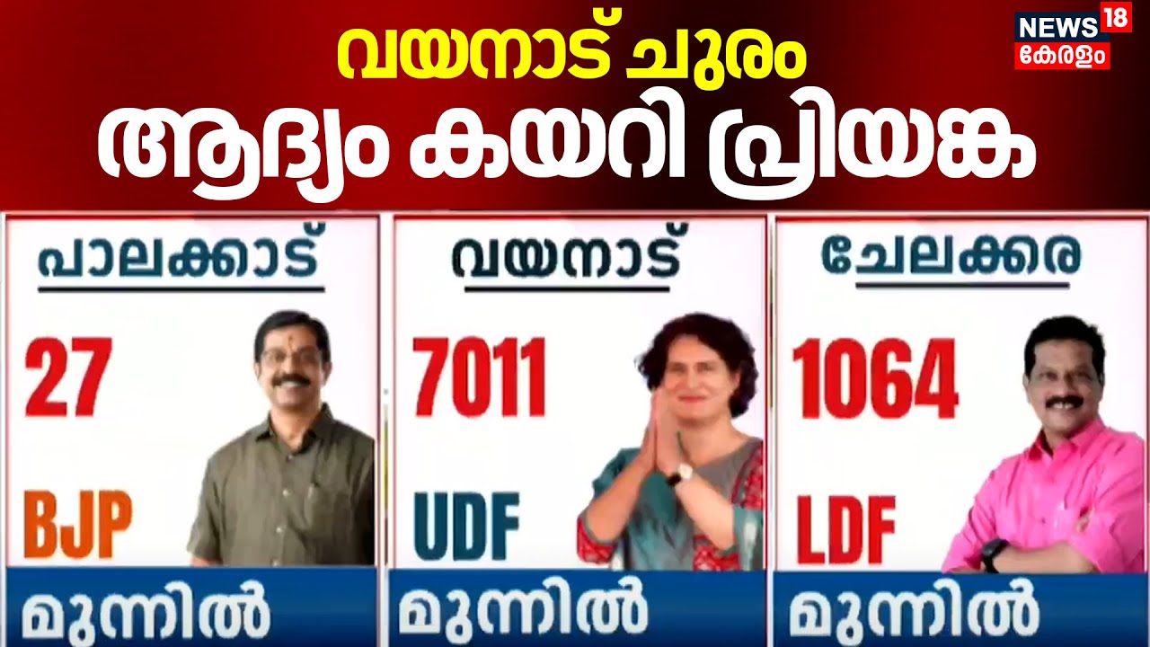 വയനാട് ചുരം ആദ്യം കയറി പ്രിയങ്ക | Wayanad By Election Result | Priyanka ...