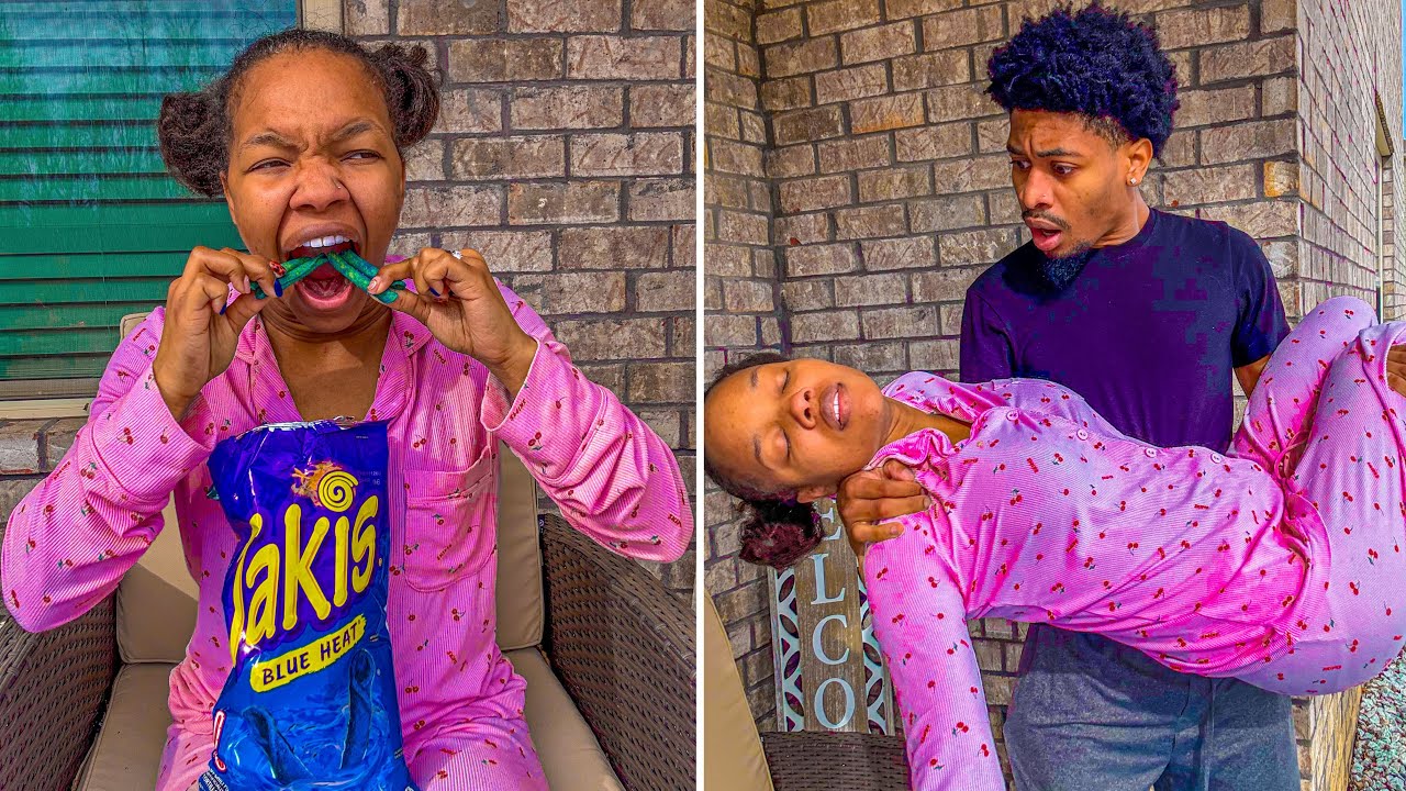 GIRL Gets SICK While Eating TAKIS, Instantly Regrets It - YouTube
