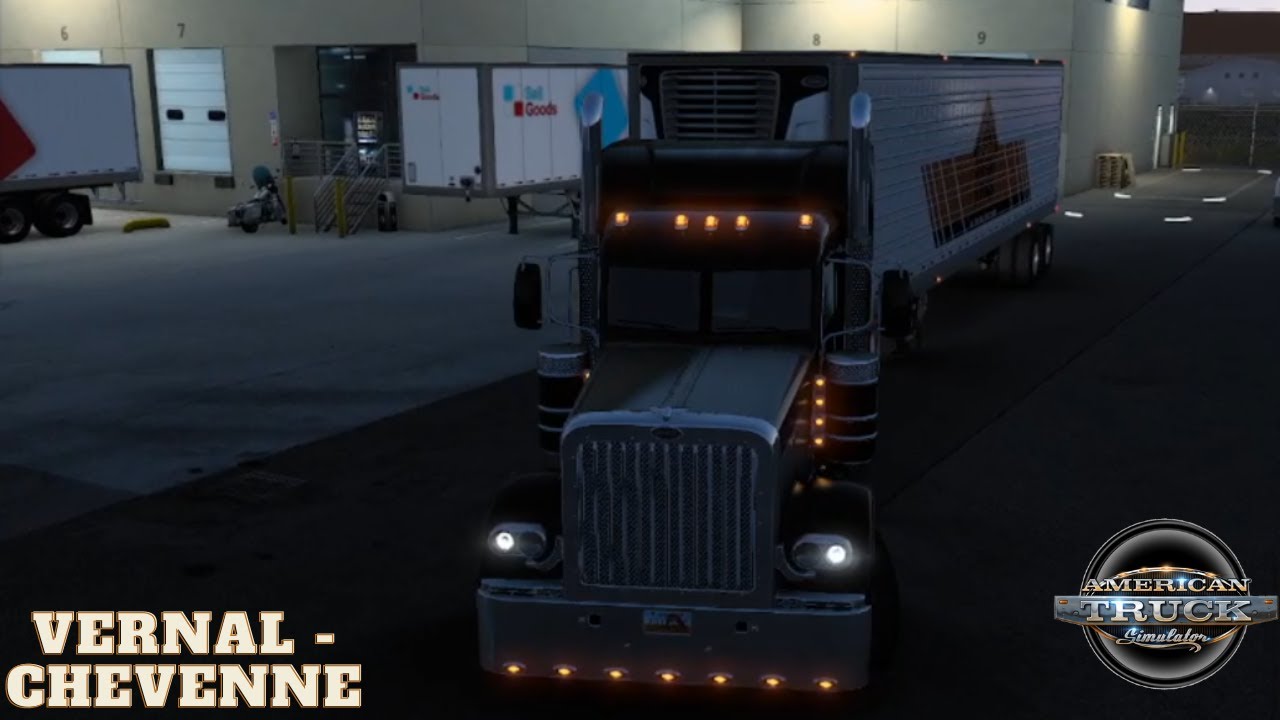 American Truck Simulator - Gameplay - Peterbilt 389 - Night Drive - YouTube