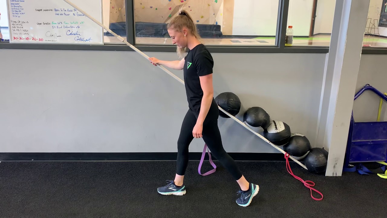 Assisted Split Squat - YouTube
