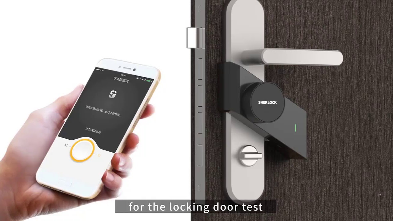 sherlock S3 Door Lock Smart Wireless App Phone Control - YouTube