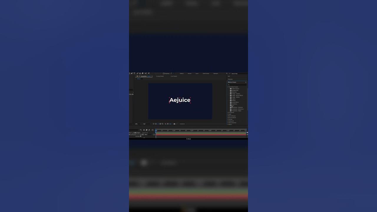 How to Overlay Text in After Effects - AEJuice Tutorials - YouTube