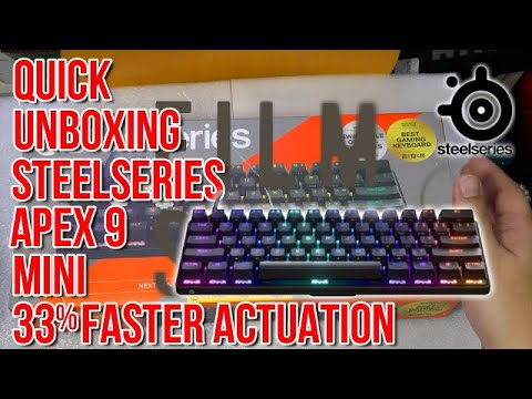 Quick Unboxing Steelseries Apex 9 mini Gaming Keyboard | The best ...