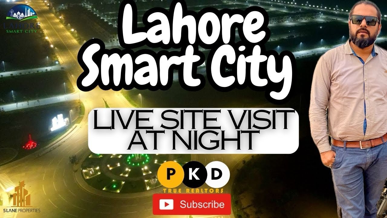 Lahore Smart City | Live Visit at Night | Beauty of Society ...