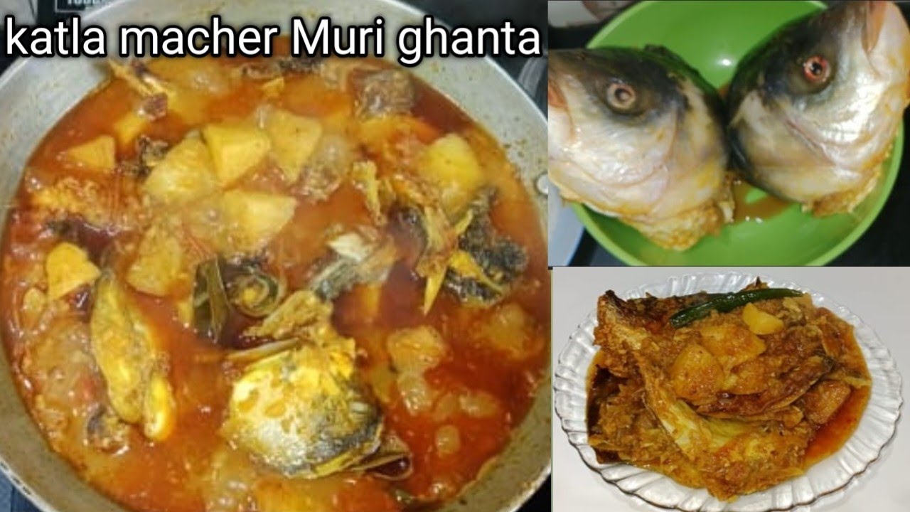 macher matha diye muri ghanta || katla fish head curry, Bengali recipe ...
