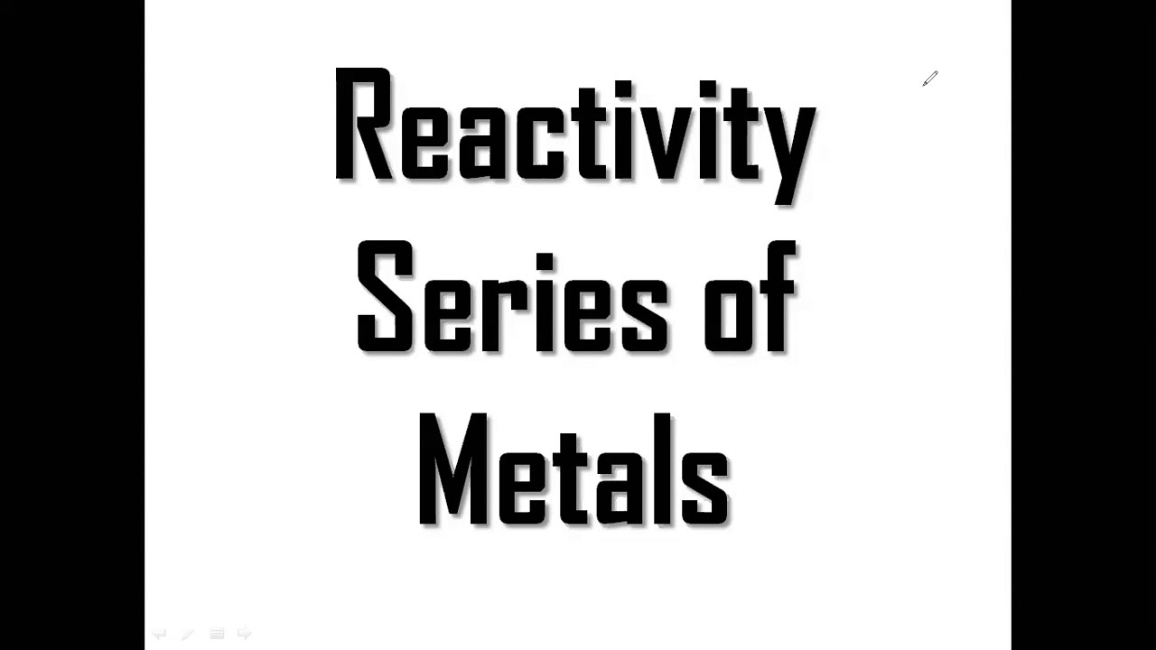 # HOW TO REMEMBER REACTIVITY SERIES OF METALS - YouTube