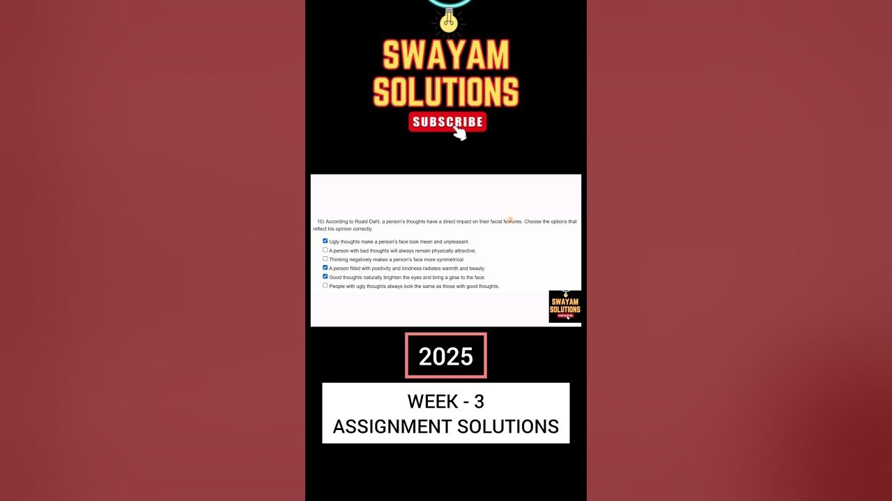 NPTEL Enhancing Soft Skills and Personality Week 3 Assignment Solutions | SWAYAM-NPTEL ...
