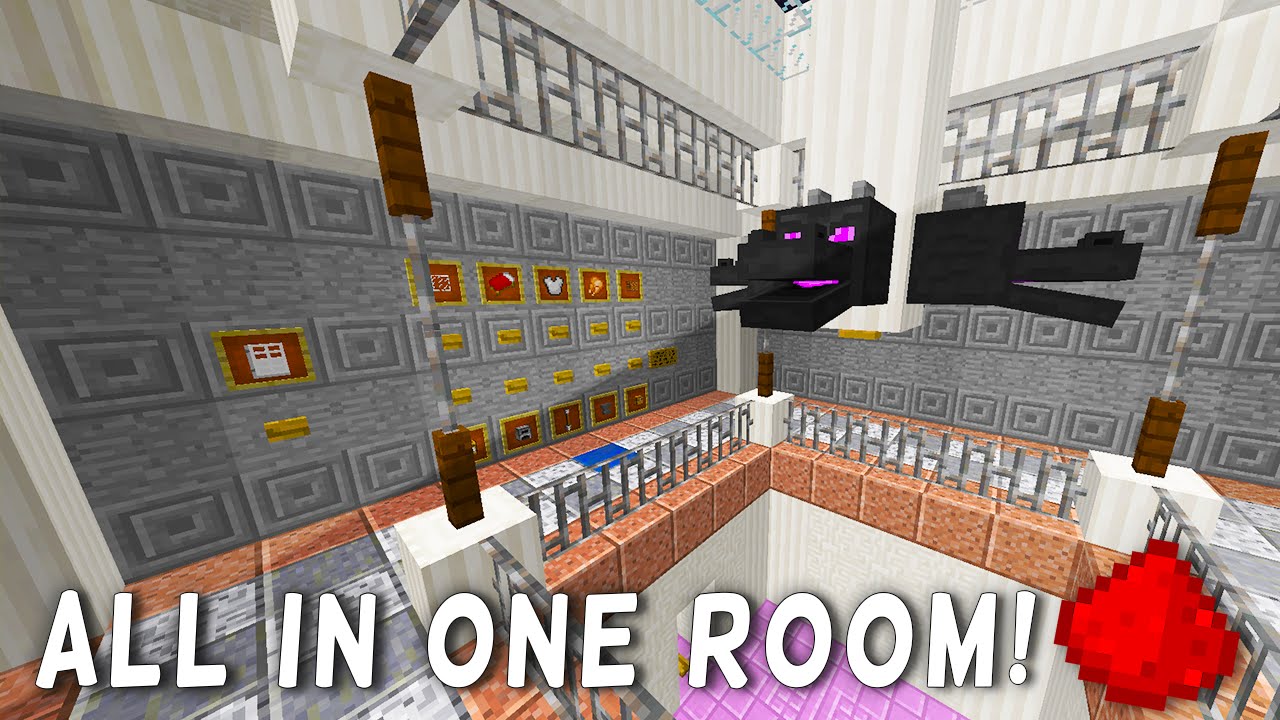 MOST COMPACT REDSTONE HOUSE (20+ Redstone Creations In One Room!!) - Minecraft Redstone Maps ...