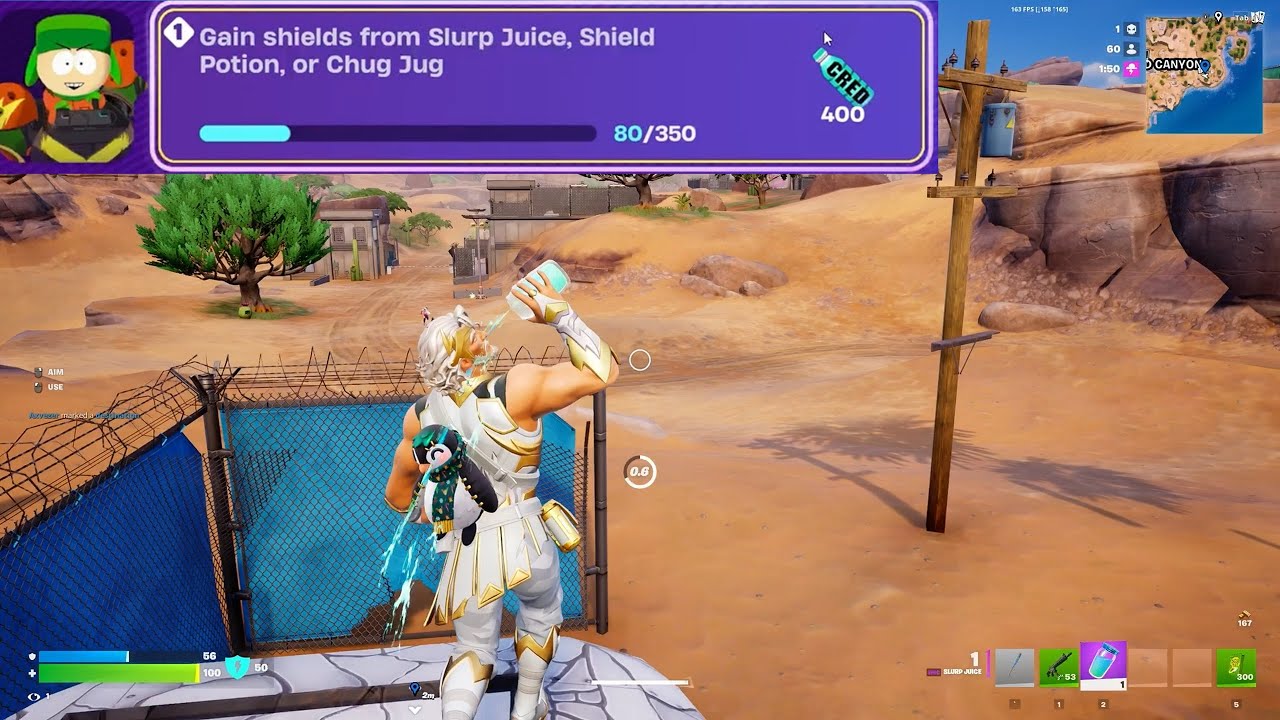 Gain shields from Slurp Juice, Shield Potion or Chug Jug Fortnite - YouTube