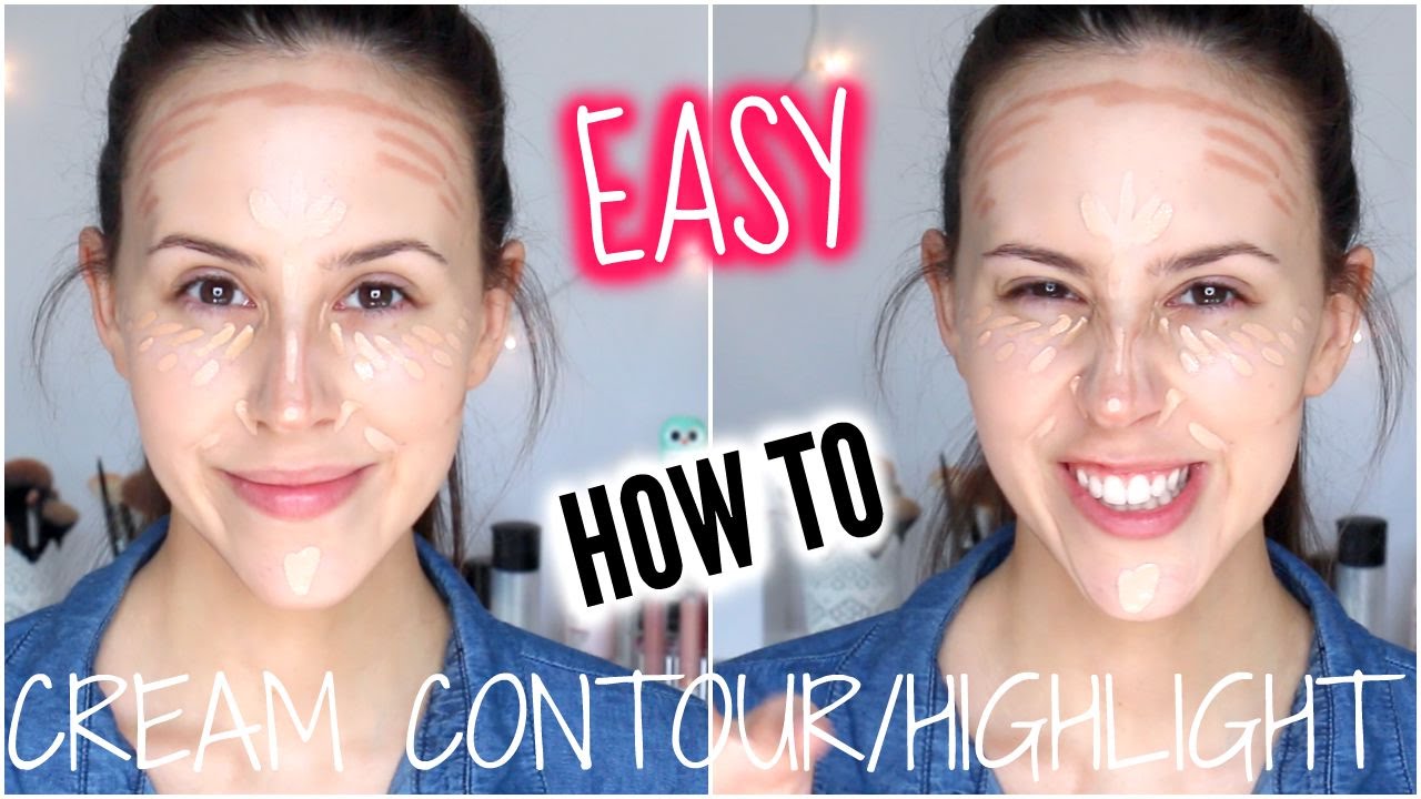 How To: Natural Looking Cream Contour and Highlight Tutorial ...