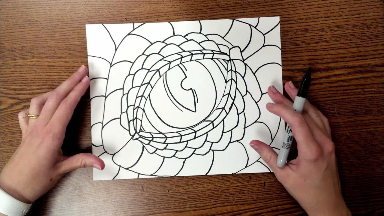 How to Draw, Trace and Paint a Dragon Eye - YouTube