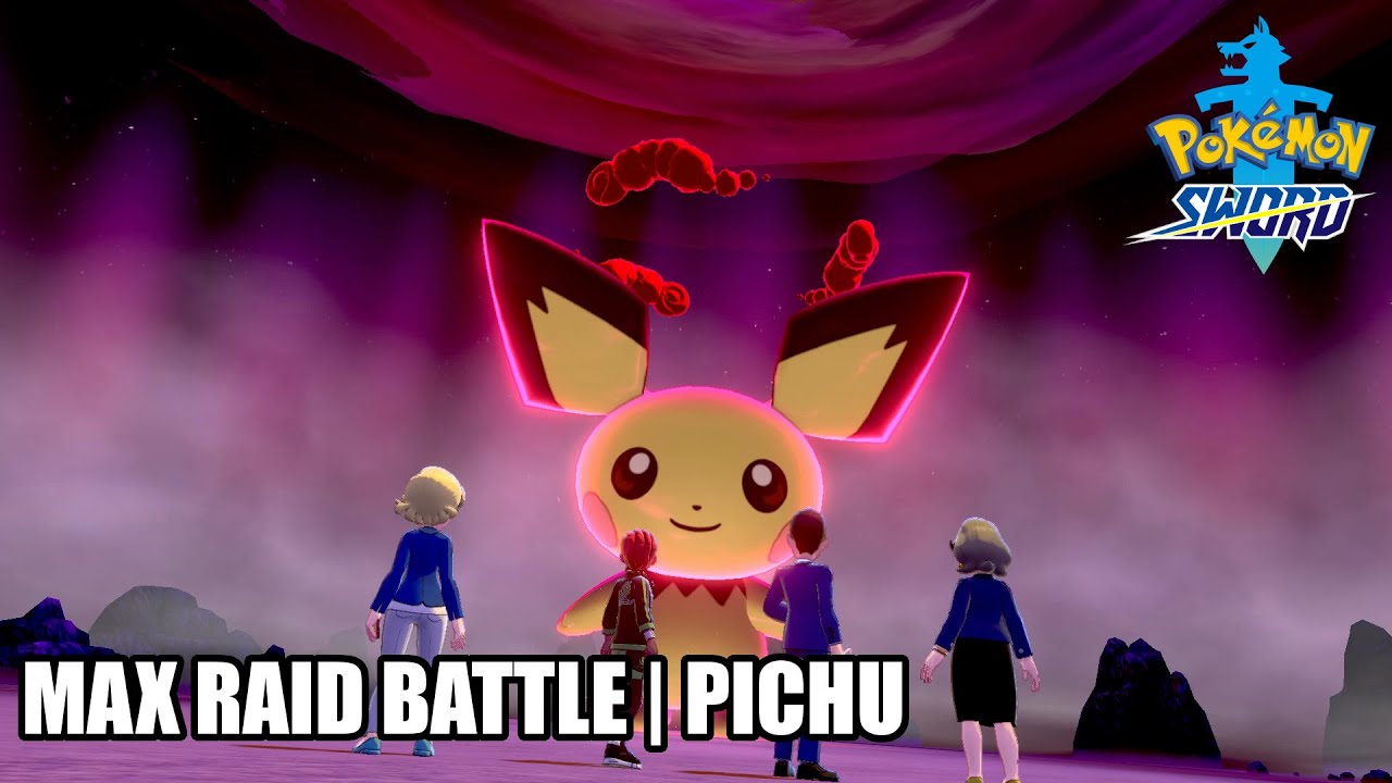 Pokemon Sword - Max Raid Battle | Dynamax Pichu [Nintendo Switch] - YouTube