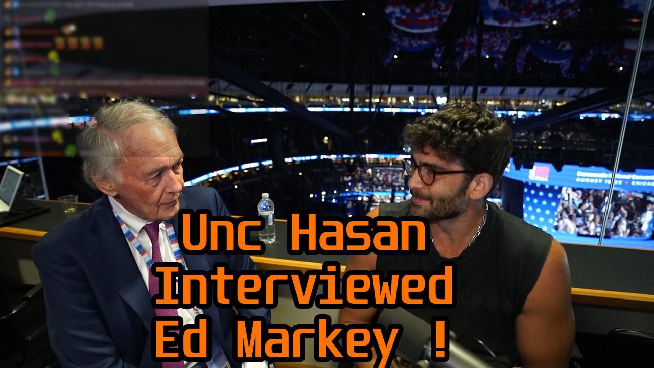 Hasan Interviewed ( Very Briefly ) Senator Ed Markey ! HasanAbi Reacts ...