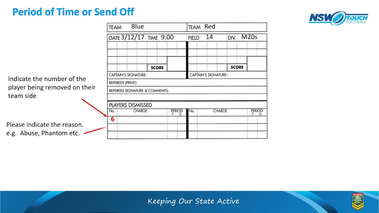 Score Card NSW Touch Football Junior State Cup - YouTube