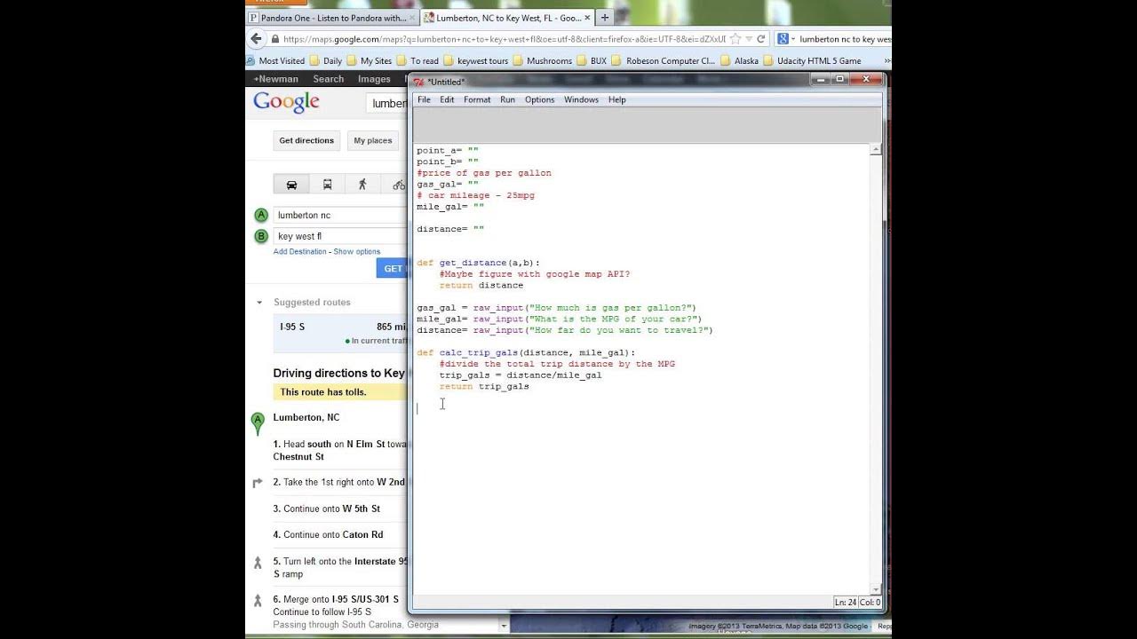 python practice - simple gas mileage calculator - YouTube