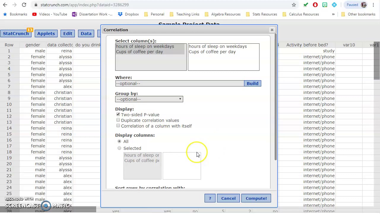 StatCrunch Correlation Coefficient YouTube statcrunch-correlation-coefficient-youtube