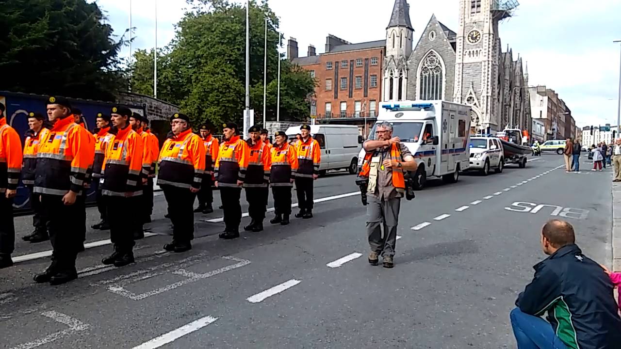 Irish Civil Defence - Emergency Service Parade Dublin - YouTube