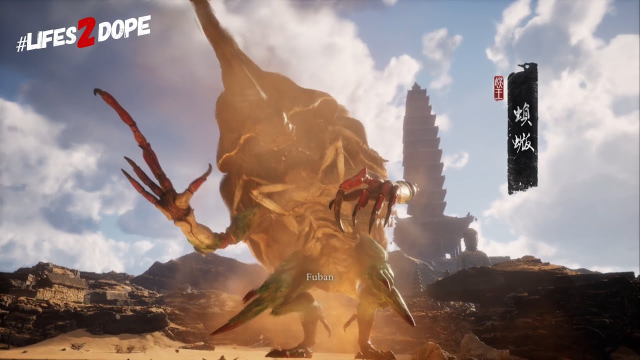 Black Myth Wukong ( Help Yellow Wind Sage Defeat Fuban ) - YouTube