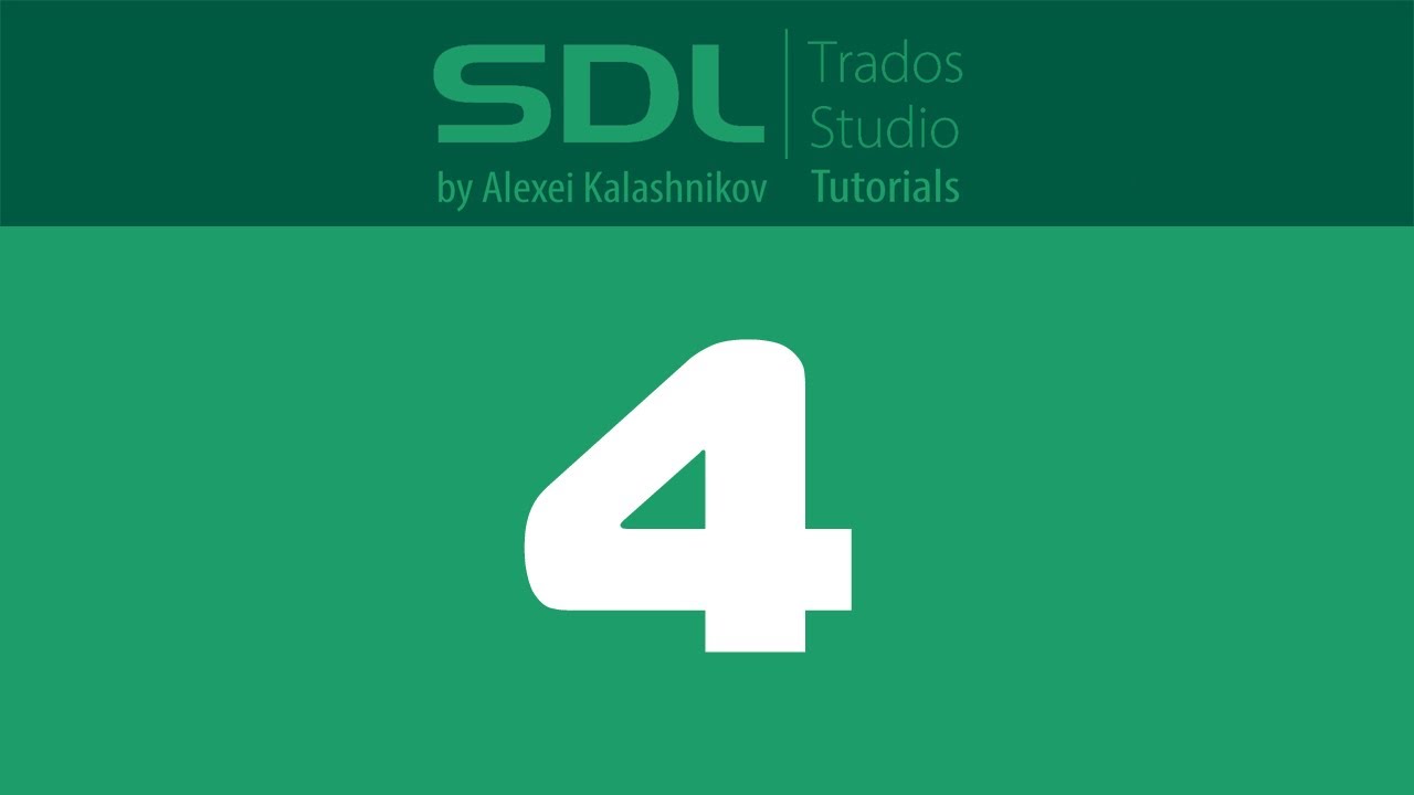4 SDL Trados Studio: The Translation Process - YouTube