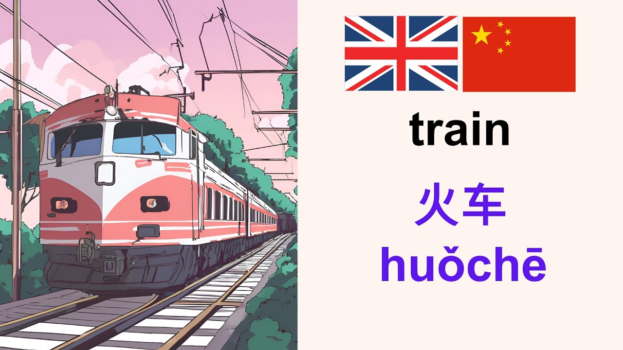 Learn Mandarin 学习英语: Train 火车 Speaking Mandarin (English-Mandarin ...