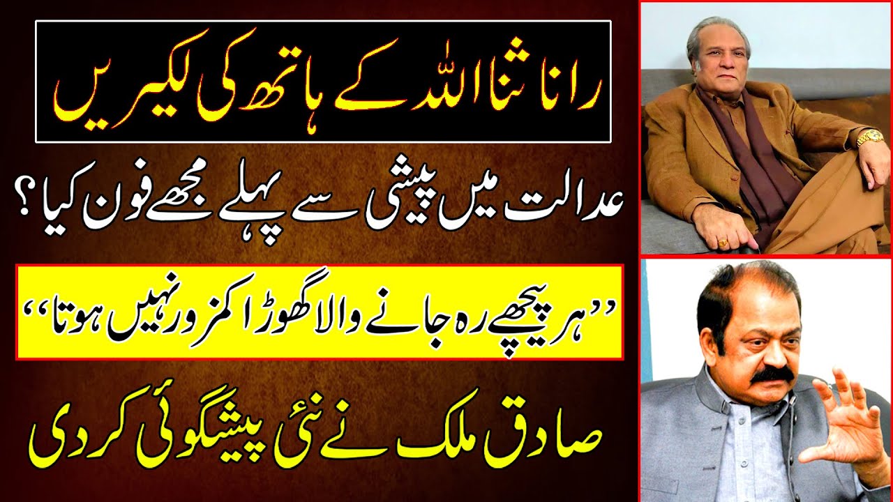 Palmist Sadiq Mehmood Malik Great Perdiction | Rana Sana Ullah Hand ...