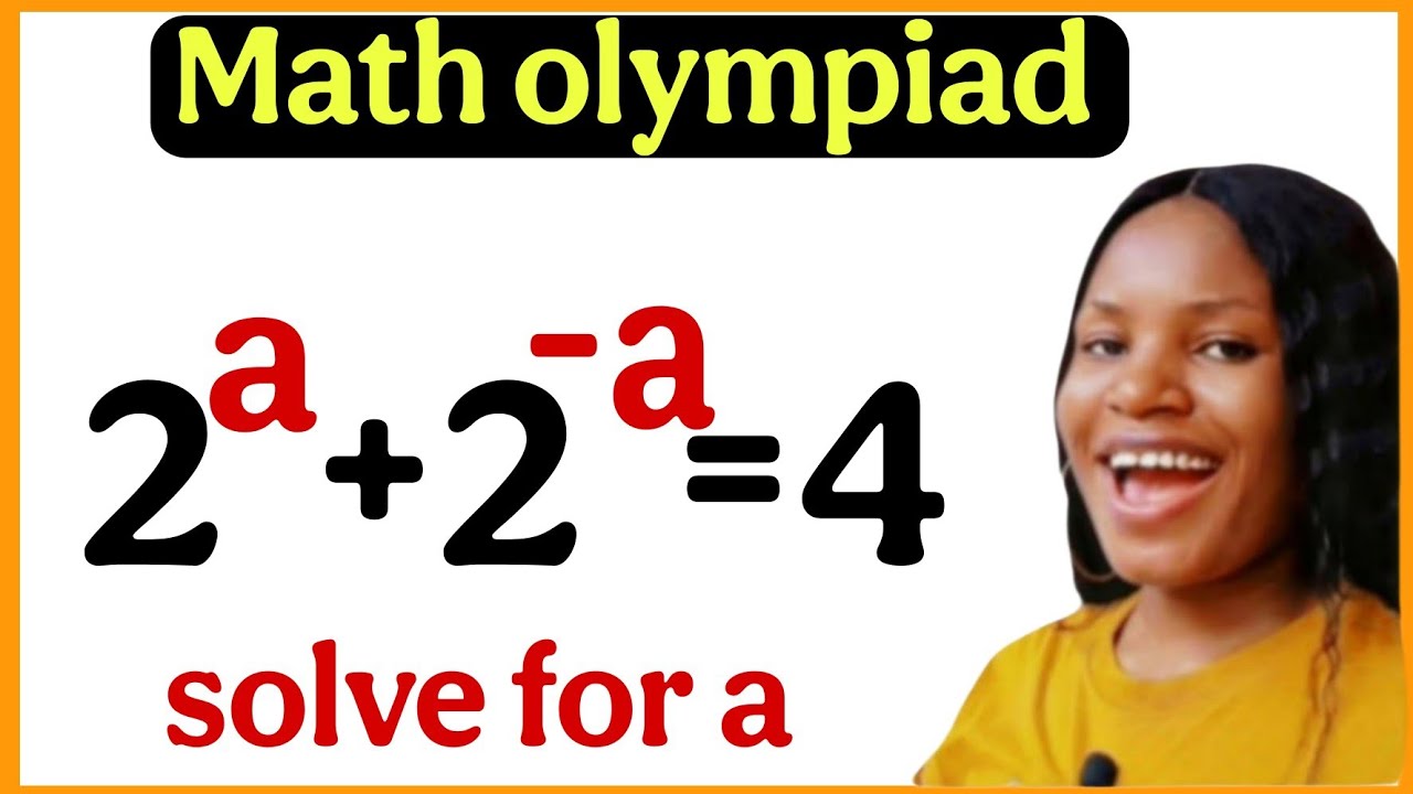 A math olympiad algebra math problem| solve for a|Math olympiad - YouTube