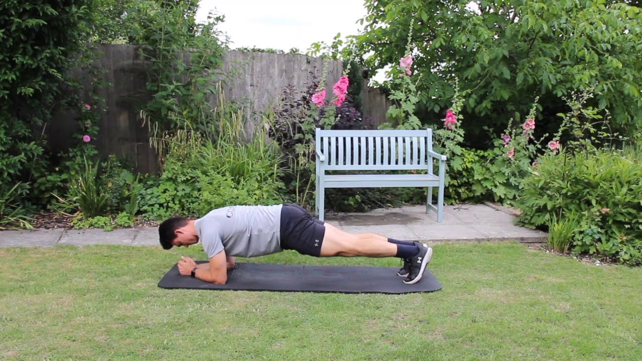 Plank prone iso (progression 1) - YouTube