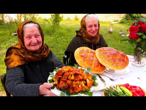 PİDE və Qovrulmuş GÜLKƏLƏMİ Resepti,Qarabağ KÜFTƏSİ-PIDE and Roasted CAULIFLOWER, Karabakh MEATBALL